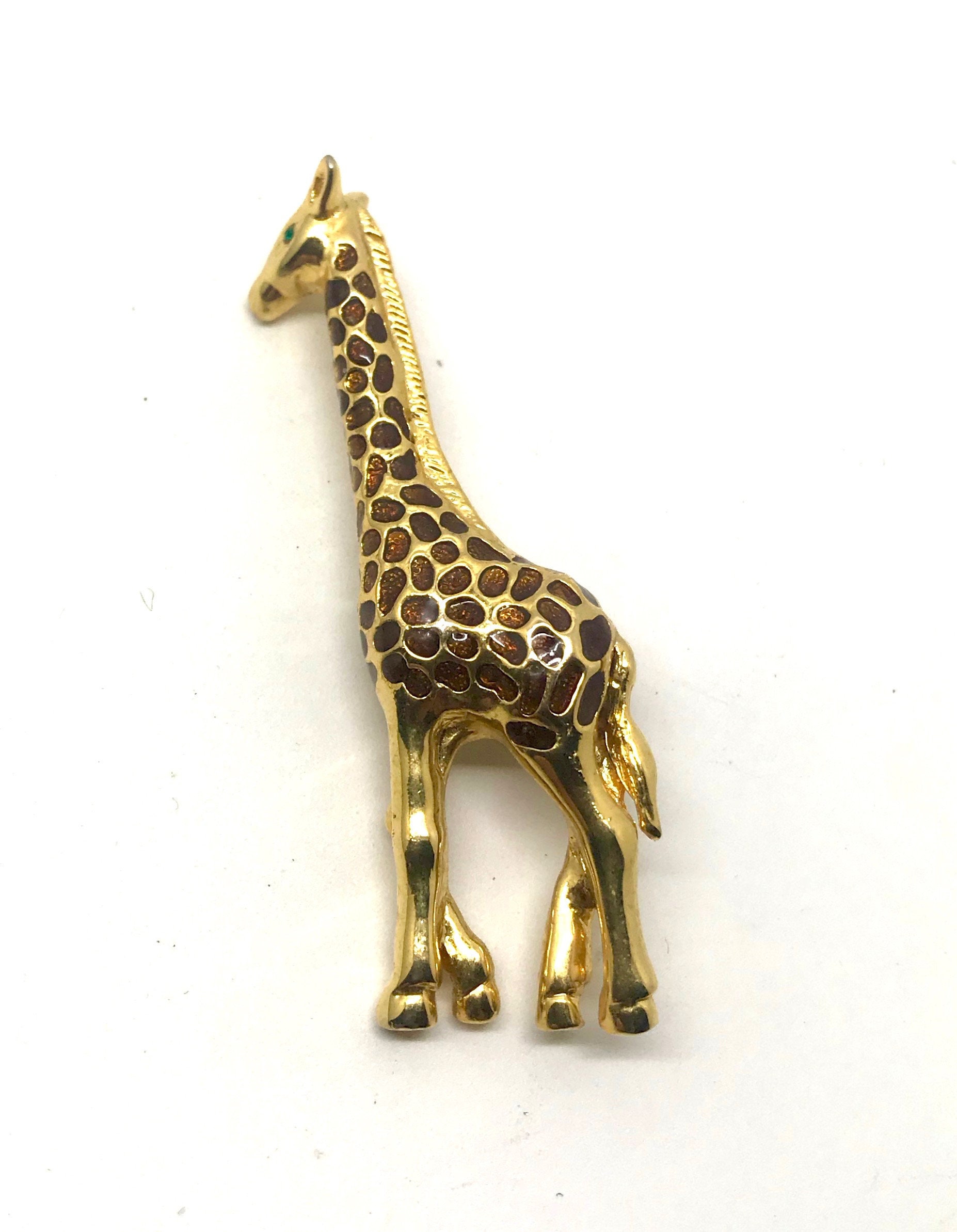 Vintage Giraffe Brooch - Etsy