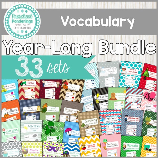 Vocabulary Cards - Etsy