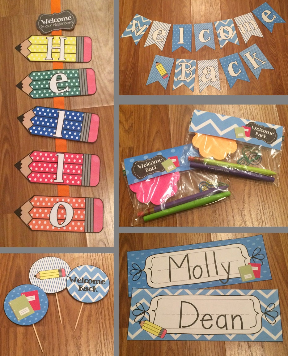 Printable Classroom Party Decorations for Back to School - Etsy