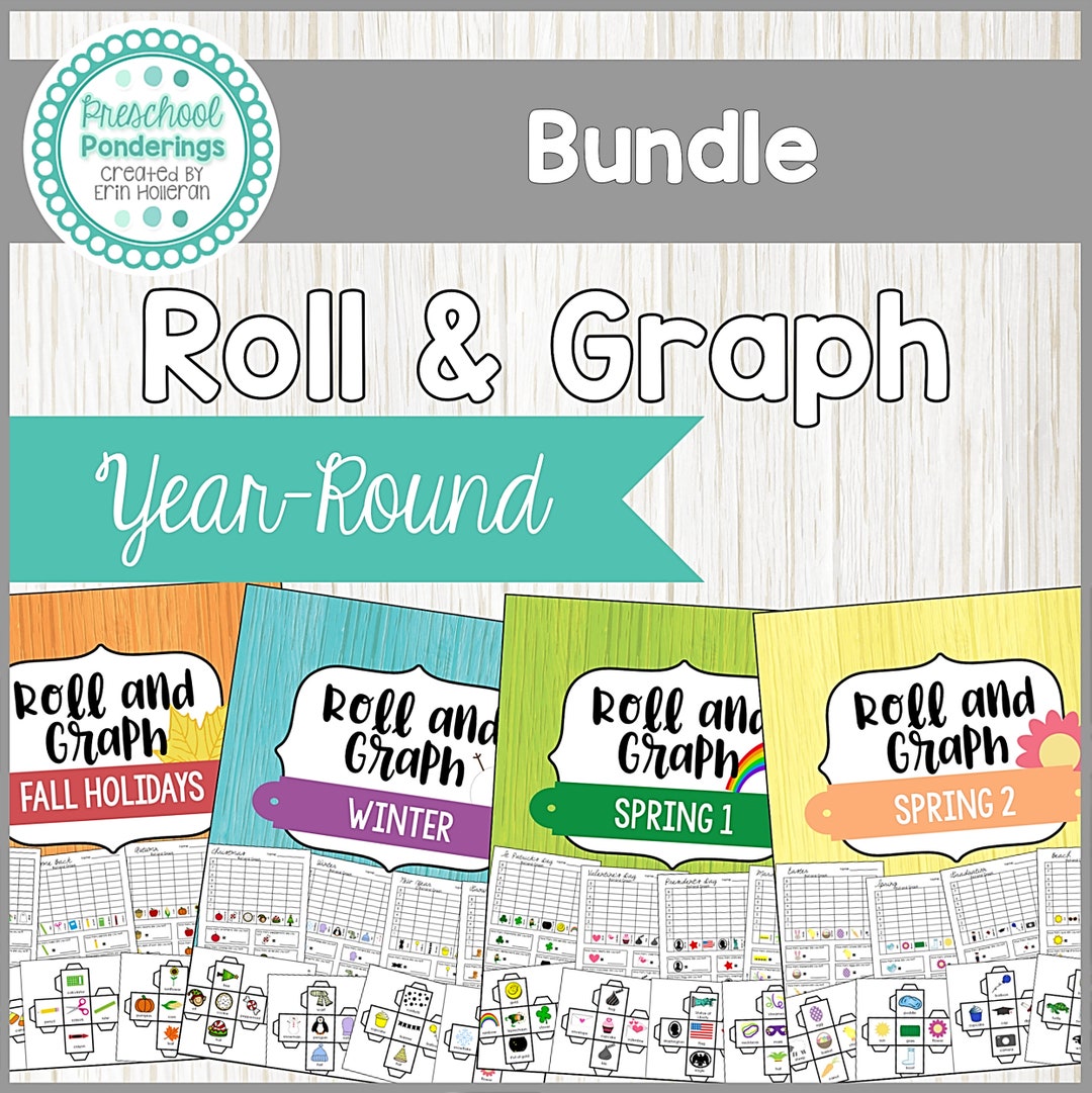 Roll and Graph Year-round Printable Math Activities - Etsy