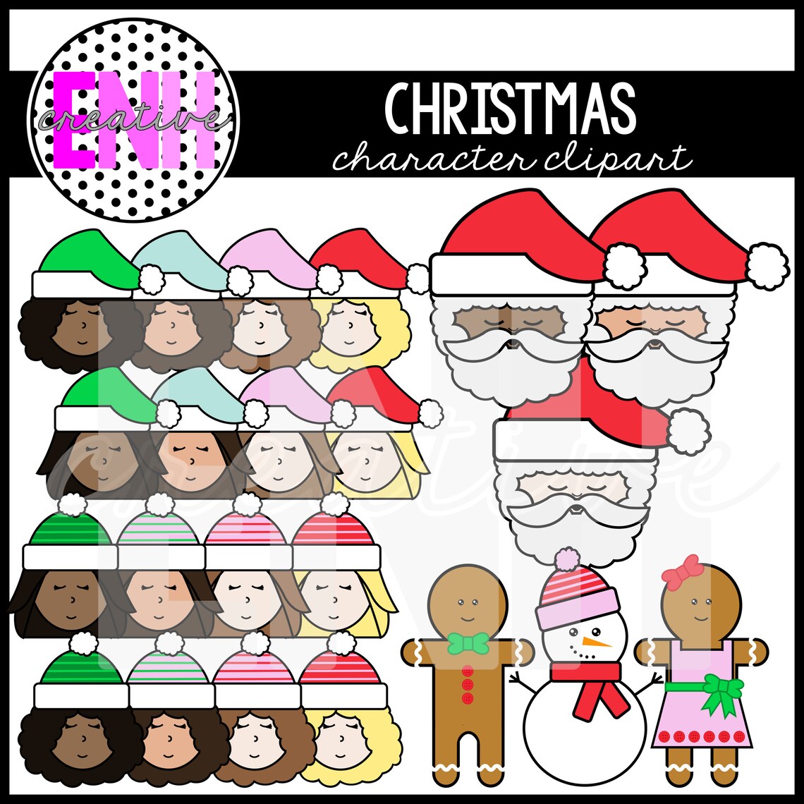 Bright Christmas Clip Art Mega Bundle - Etsy