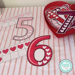 Valentine's Day - Preschool Math Numbers and Counting - Etsy