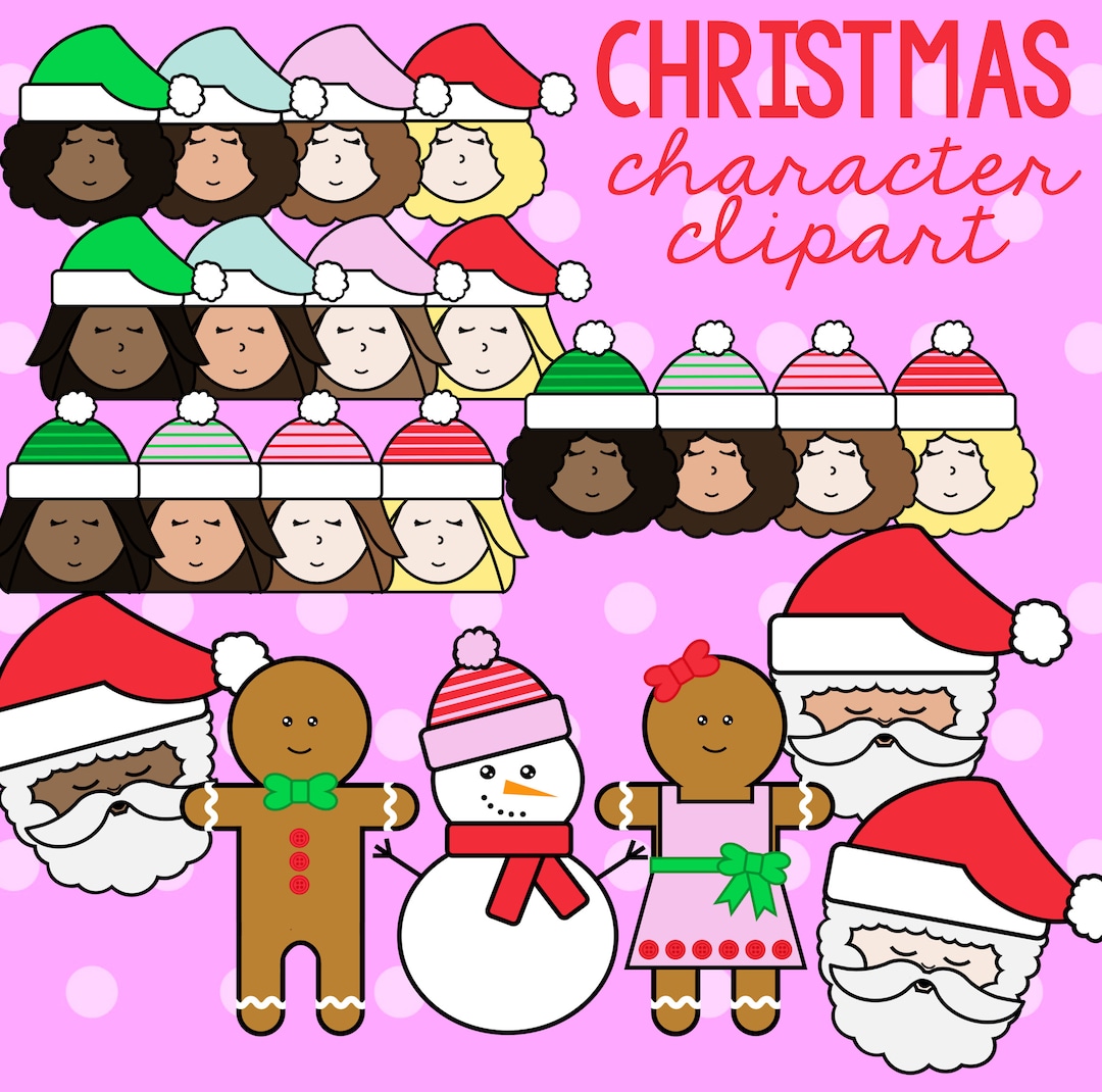Christmas Character Clipart - Etsy