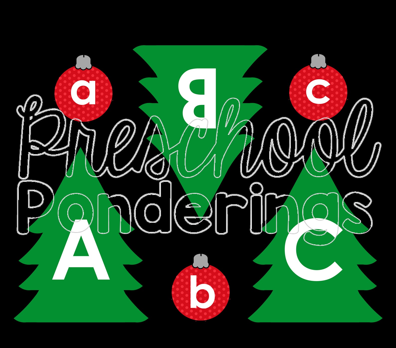 Printable Christmas Tree Letter Match Activity - Etsy