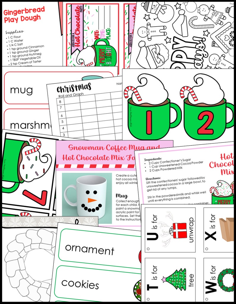 Preschool Lesson Plans and Activities - December With Christmas Themes ...
