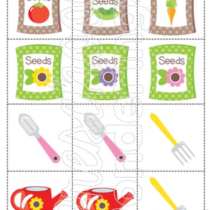 Garden Theme - Preschool Math Sorting Practice - Etsy