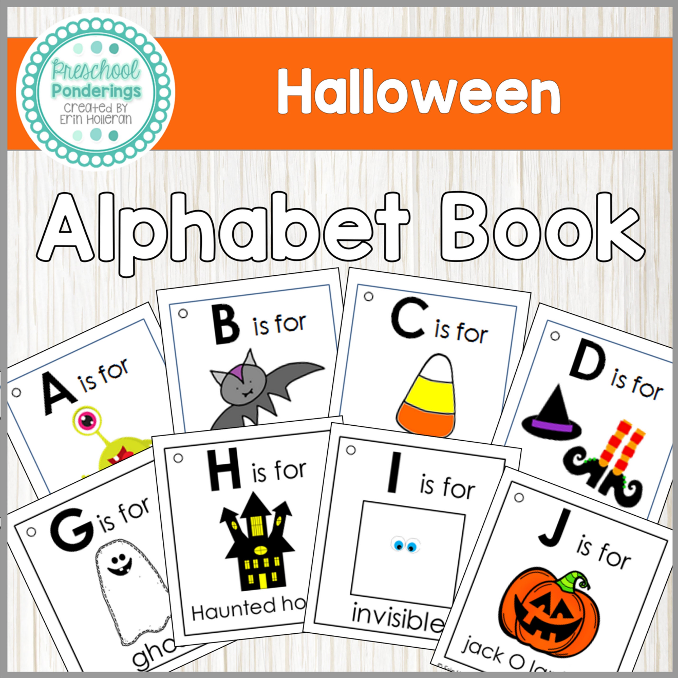 Halloween Alphabet Book - Etsy