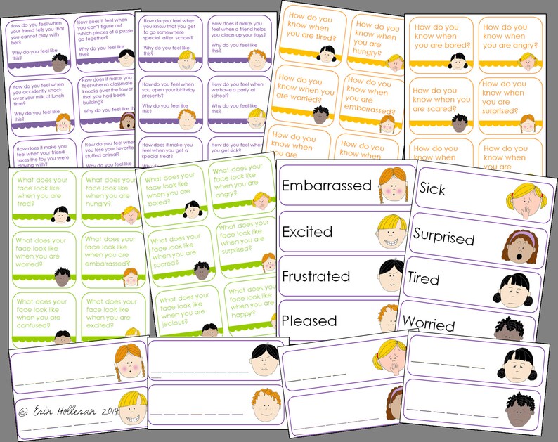Printable Emotions and Feelings Activity Bundle - Etsy