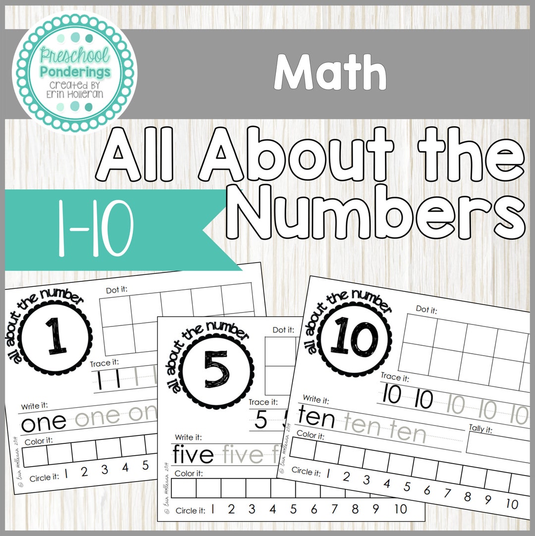 Numbers and Number Concepts 1-10 - Etsy