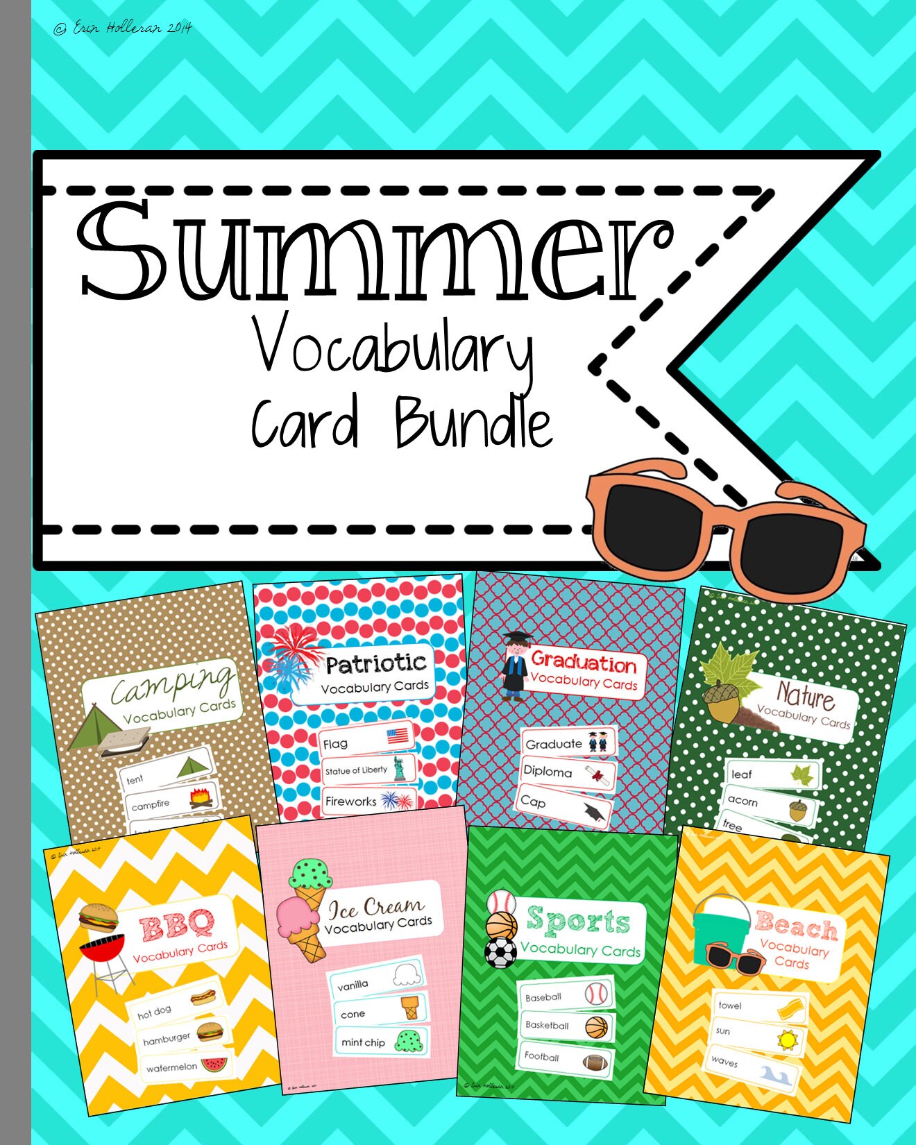 Vocabulary Cards for the Whole Year - Preschool Kindergarten Language ...