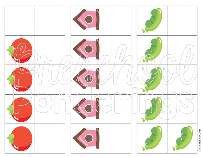 Gardening Numbers - Preschool Math Numbers and Counting - Etsy