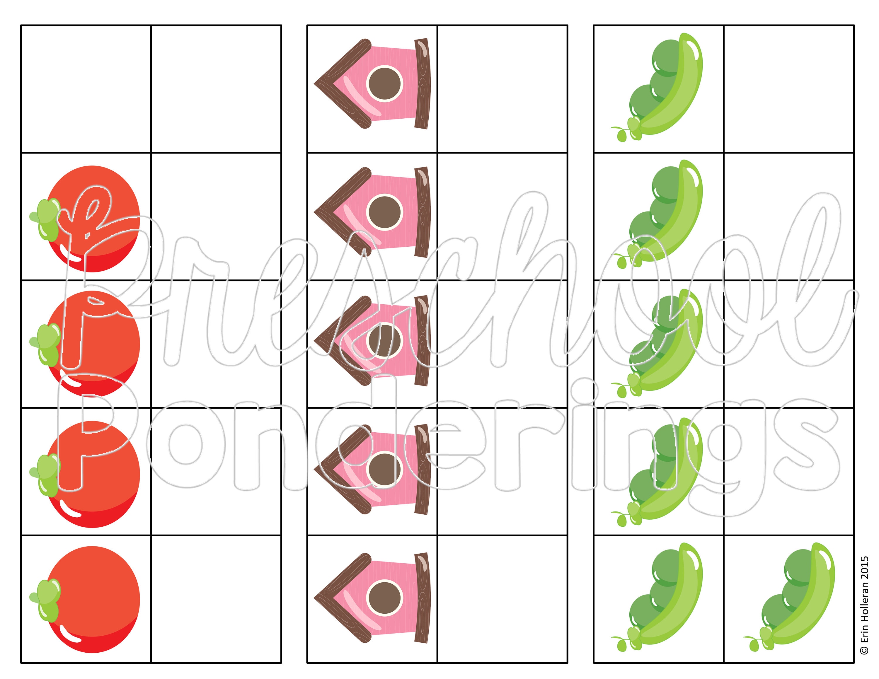 Gardening Numbers - Preschool Math Numbers and Counting - Etsy