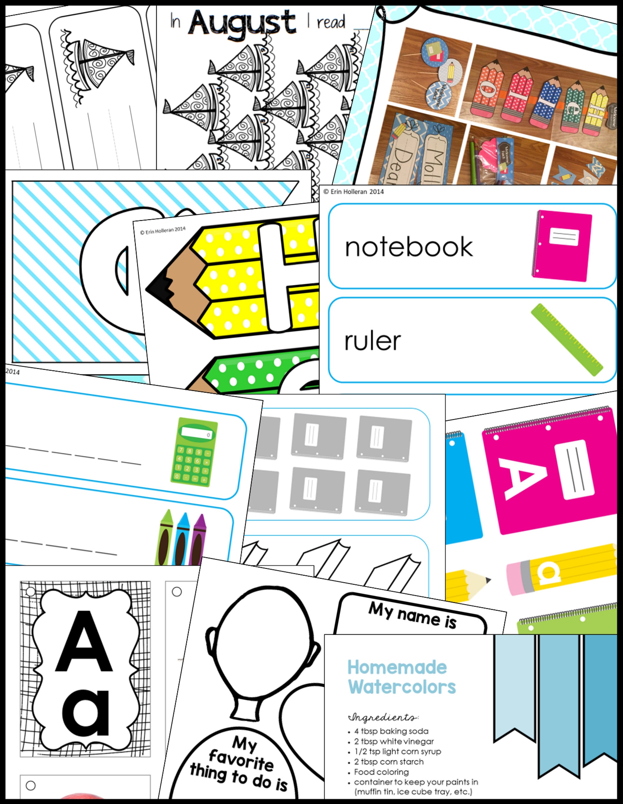 Preschool Lesson Plans and Materials - August - Etsy