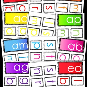 CVC Word Family Ring Books - Preschool and Kindergarten Language - Etsy
