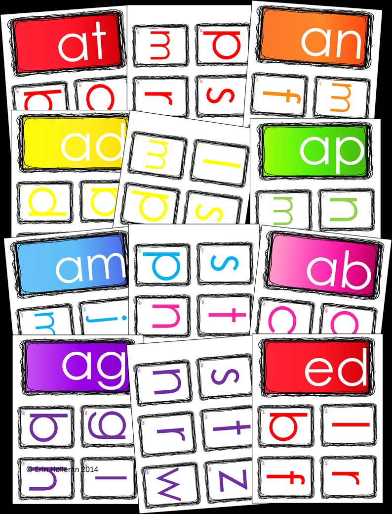 CVC Word Family Ring Books - Preschool and Kindergarten Language - Etsy