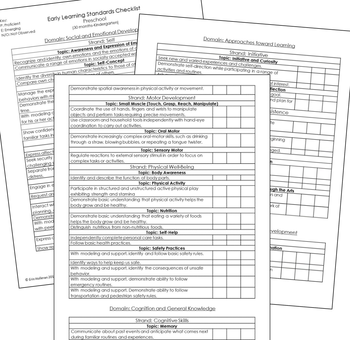 Preschool Standards Assessment Checklist Etsy Preschool Standards Assessment Checklist Etsy