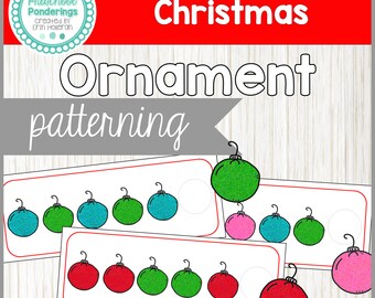 Christmas Patterns Worksheet - Etsy Canada