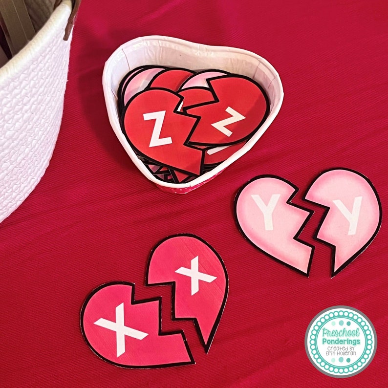Valentine's Day - Preschool Language Letter Match - Etsy
