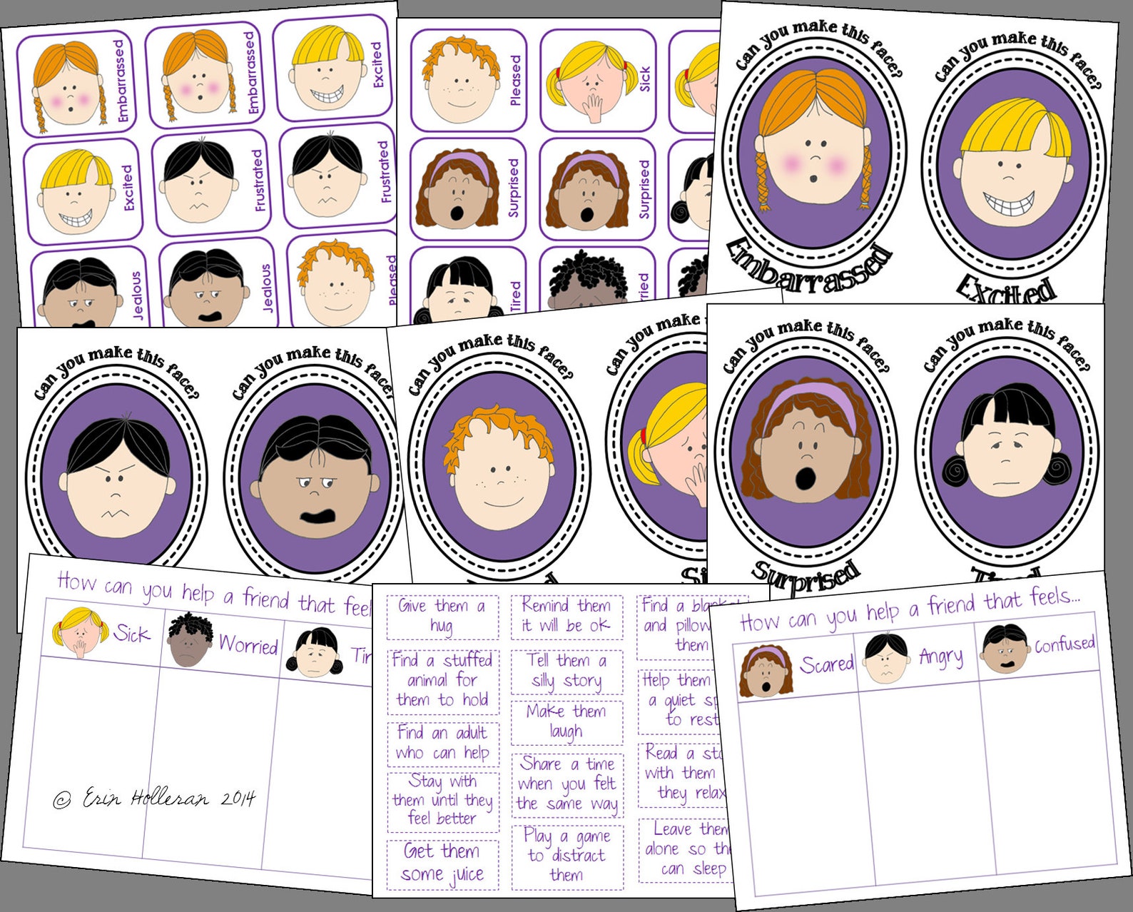 Printable Emotions and Feelings Activity Bundle - Etsy