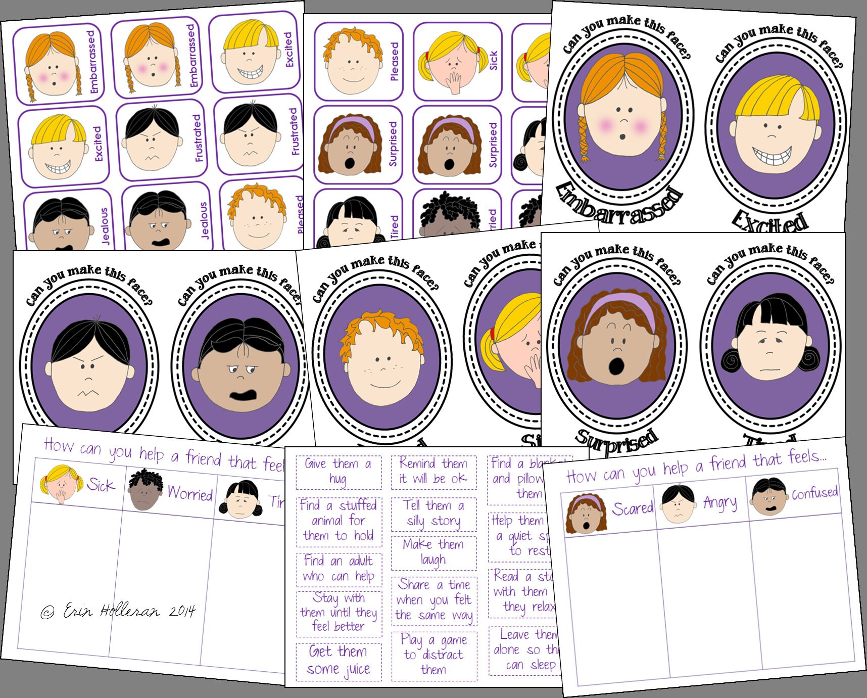 Printable Emotions and Feelings Activity Bundle - Etsy