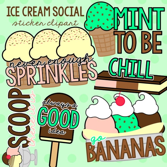 Ice Cream Social Clip Art