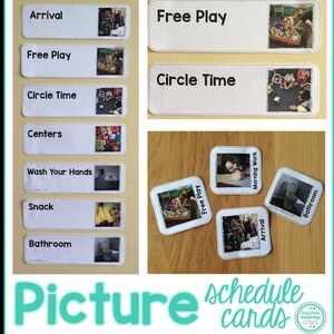 Childcare and Preschool Picture Schedule Cards - Early Intervention ...