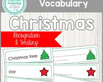 Printable Christmas Vocabulary Cards for Kids - Set of 20 | Fun ...