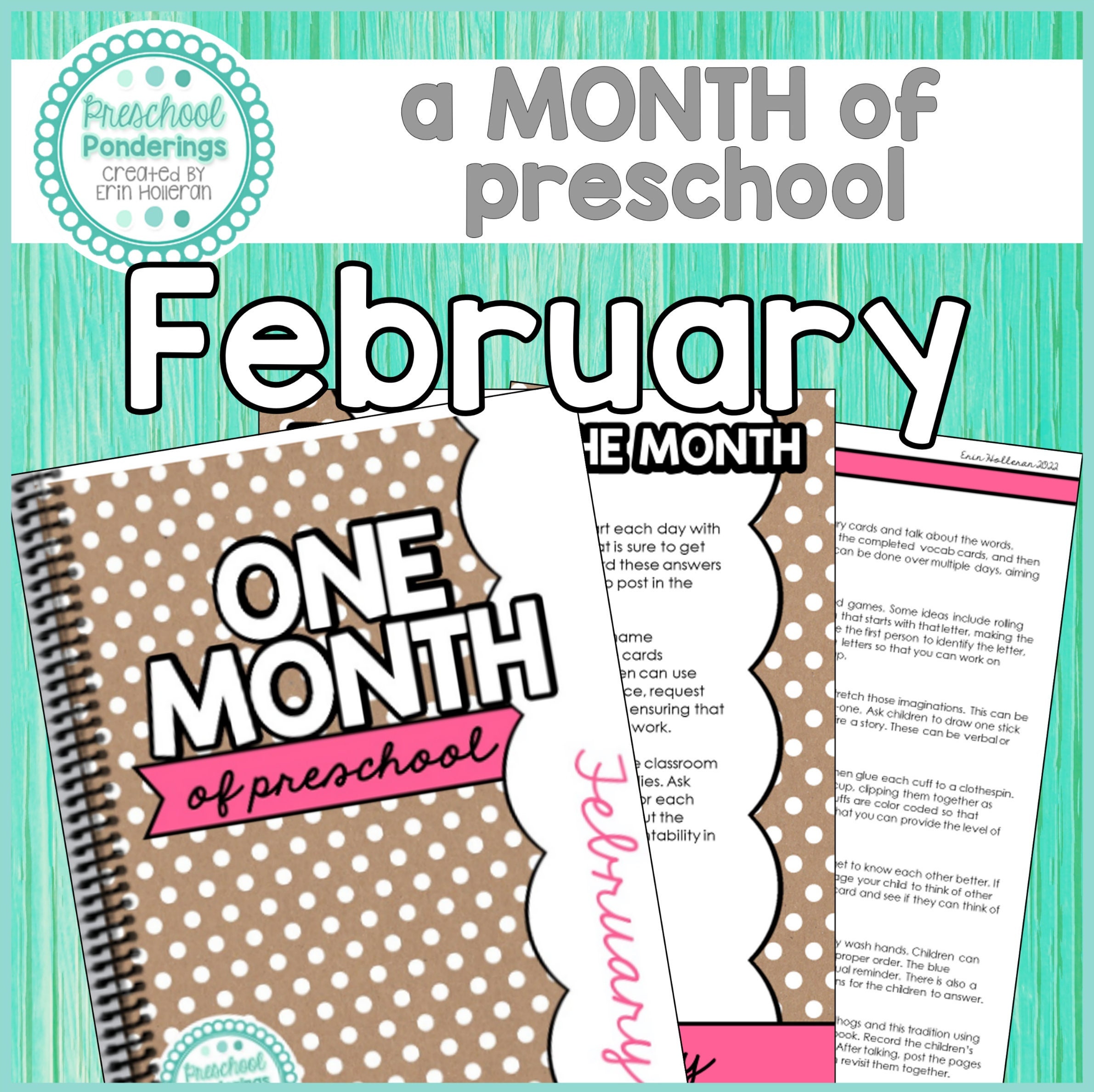 Preschool Lesson Plans and Materials - February - Etsy
