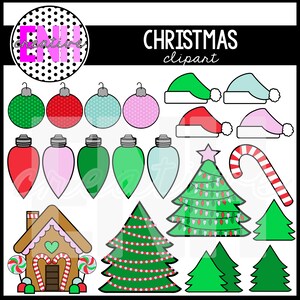 Bright Christmas Clip Art Mega Bundle - Etsy