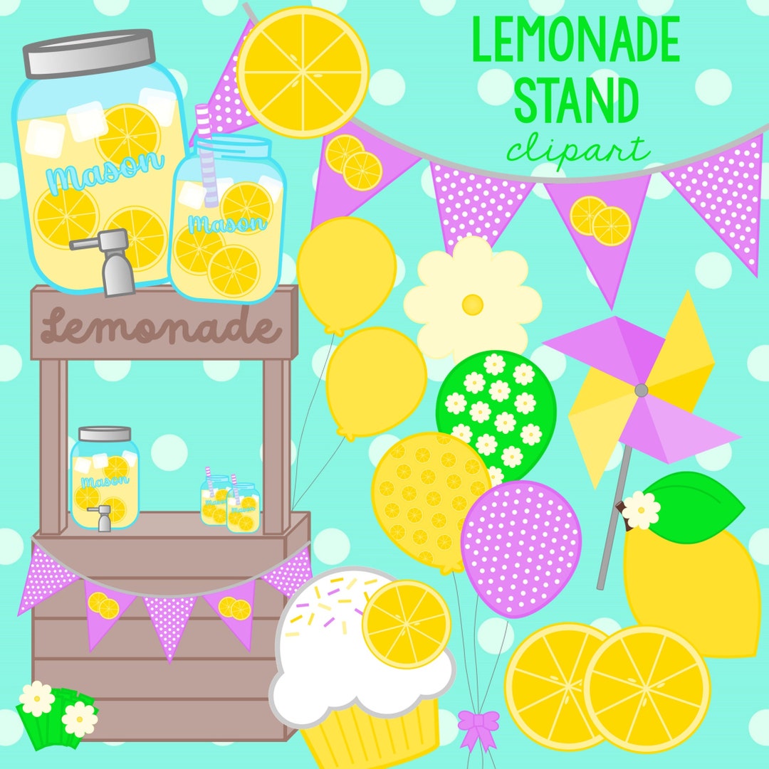 Lemonade Stand Clipart - Etsy