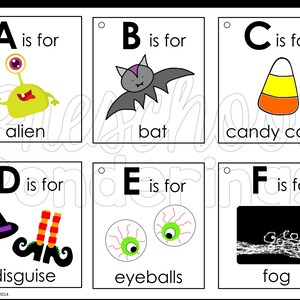 Halloween Alphabet Book - Etsy