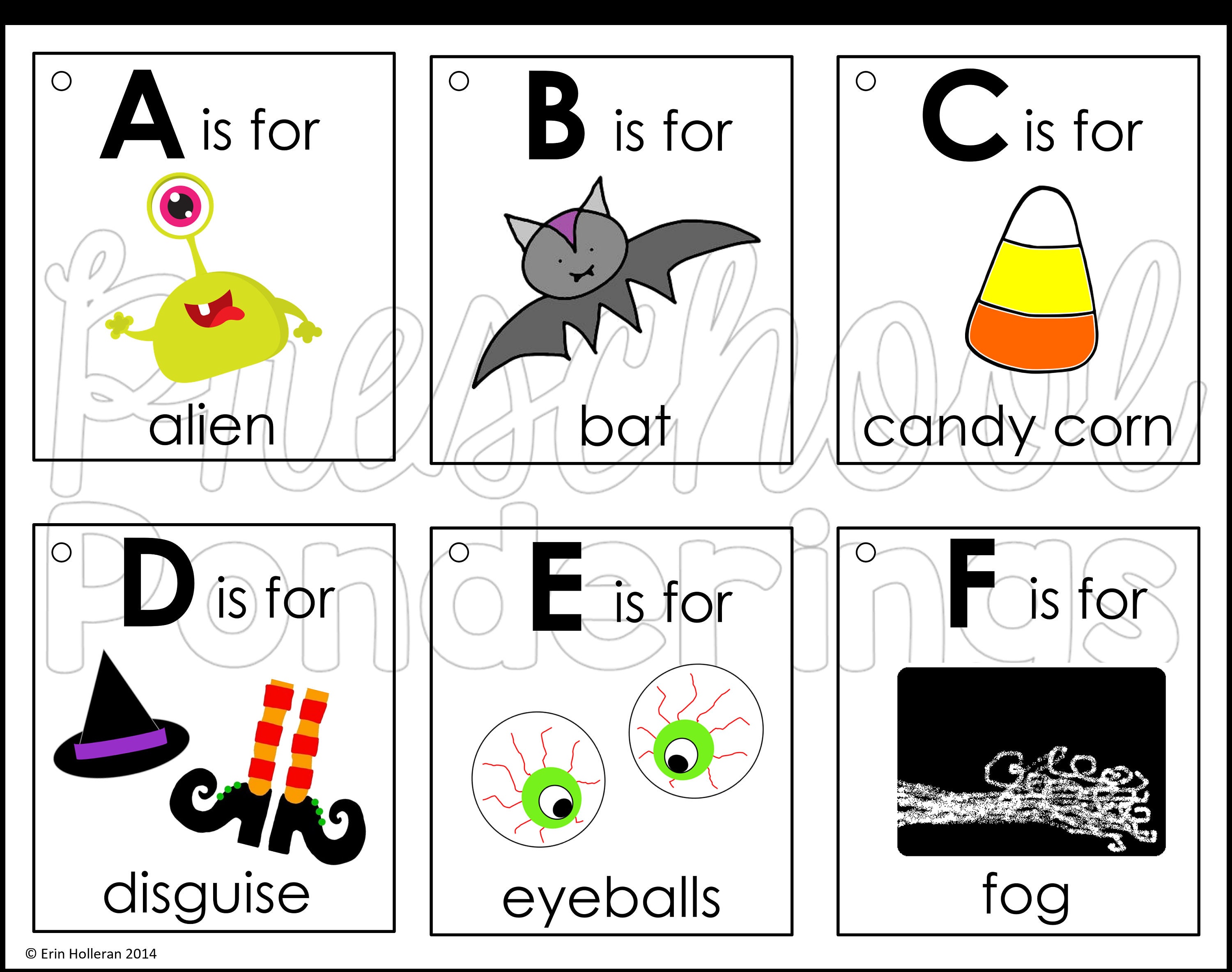 Halloween Alphabet Book - Etsy