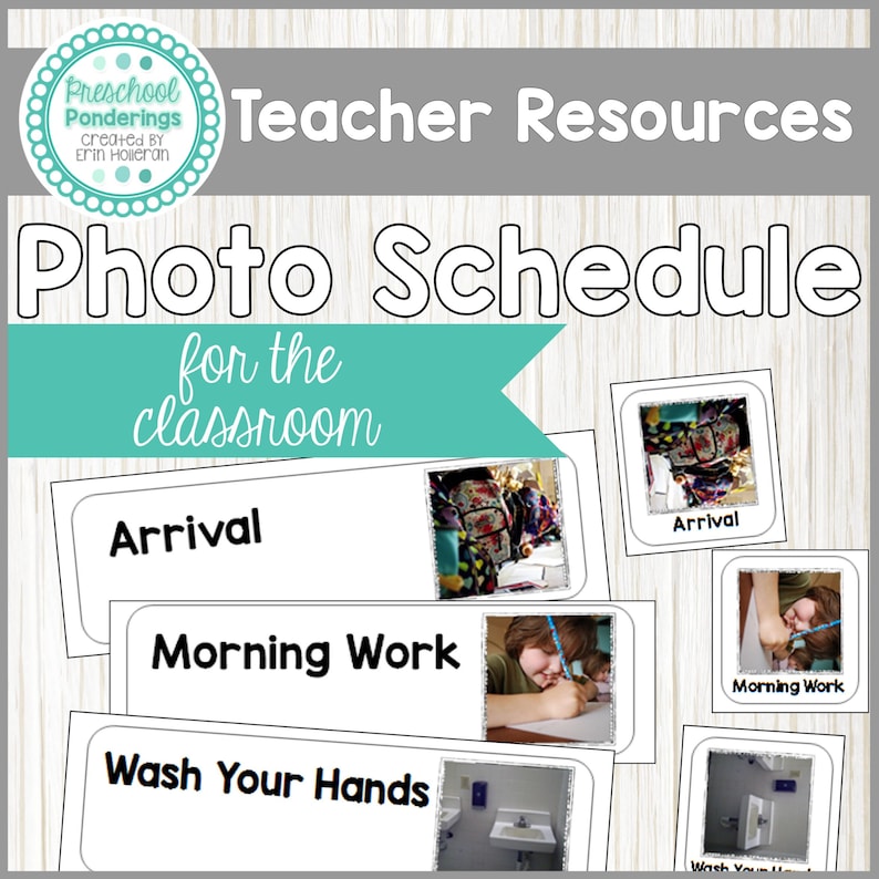 Childcare and Preschool Picture Schedule Cards - Early Intervention ...