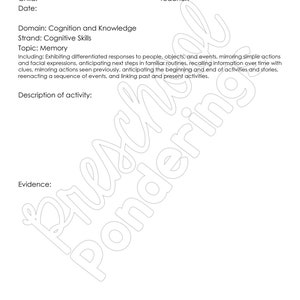 Infant Toddler Standards Portfolio Pack - Etsy