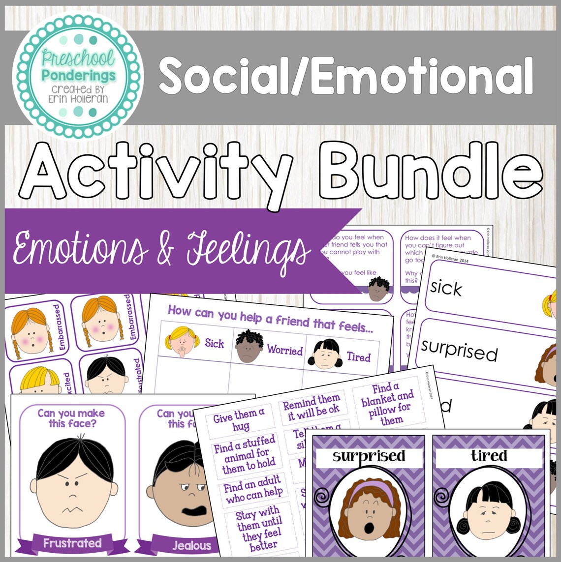 Printable Emotions and Feelings Activity Bundle - Etsy