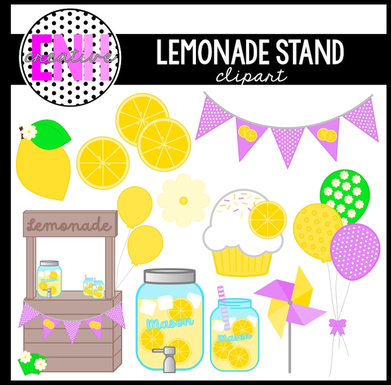 Lemonade Stand Clipart - Etsy