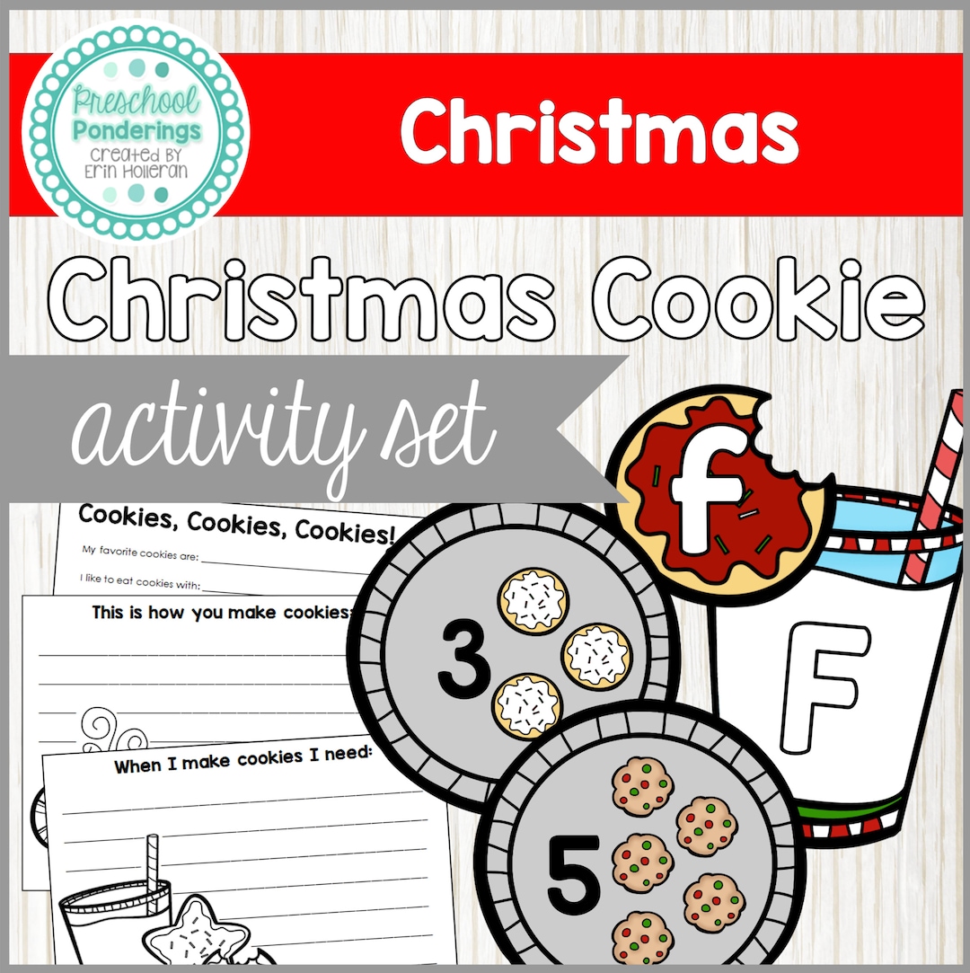 Christmas Cookie Printable Activity Set - Etsy