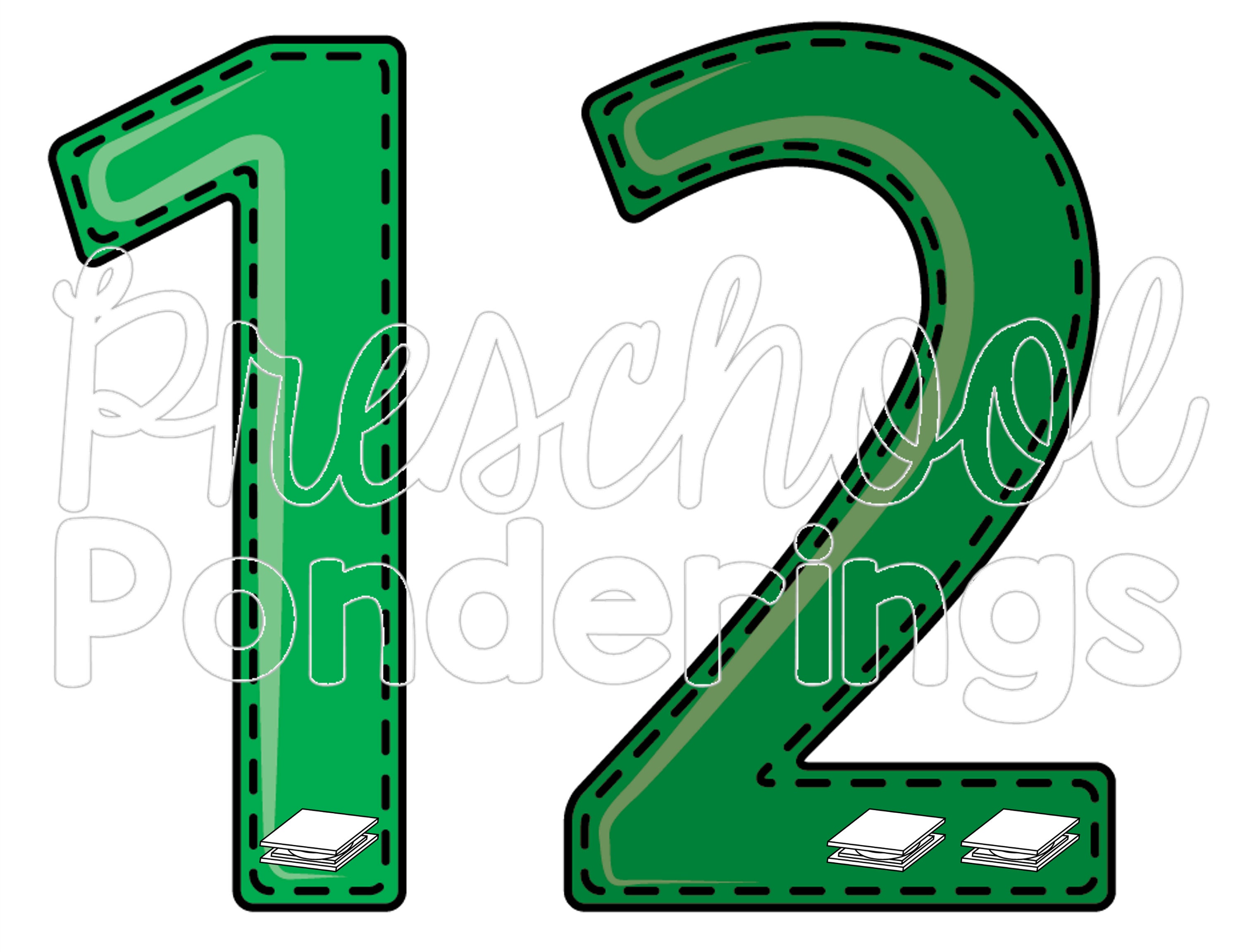 Camping Numbers - Preschool Math Numbers and Counting - Etsy
