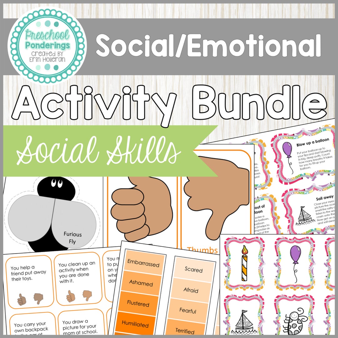 Preschool Social Emotional Skills Bundle - Etsy