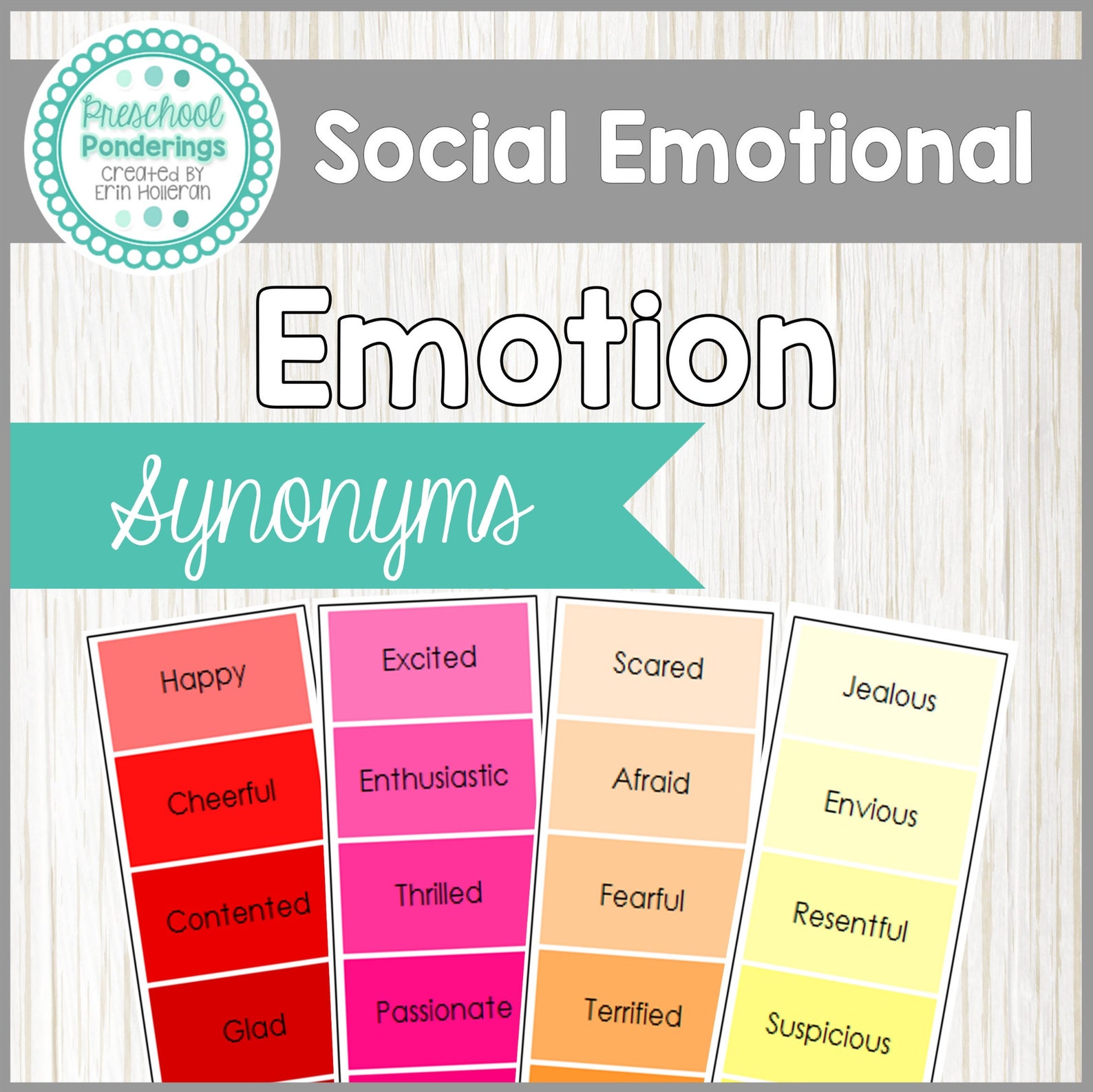 Social Emotional Feeling Synonyms - Etsy