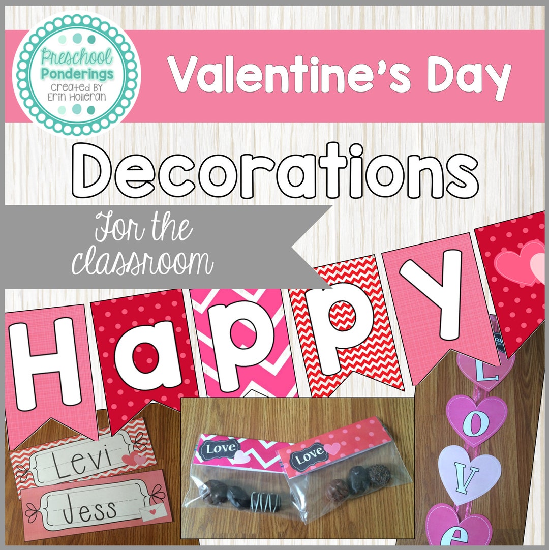 Printable Classroom Party Decorations - Valentine's Day - Etsy