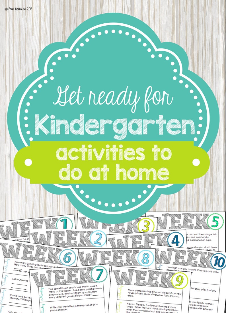 Get Ready for Kindergarten Summer Review Activities for Families - Etsy