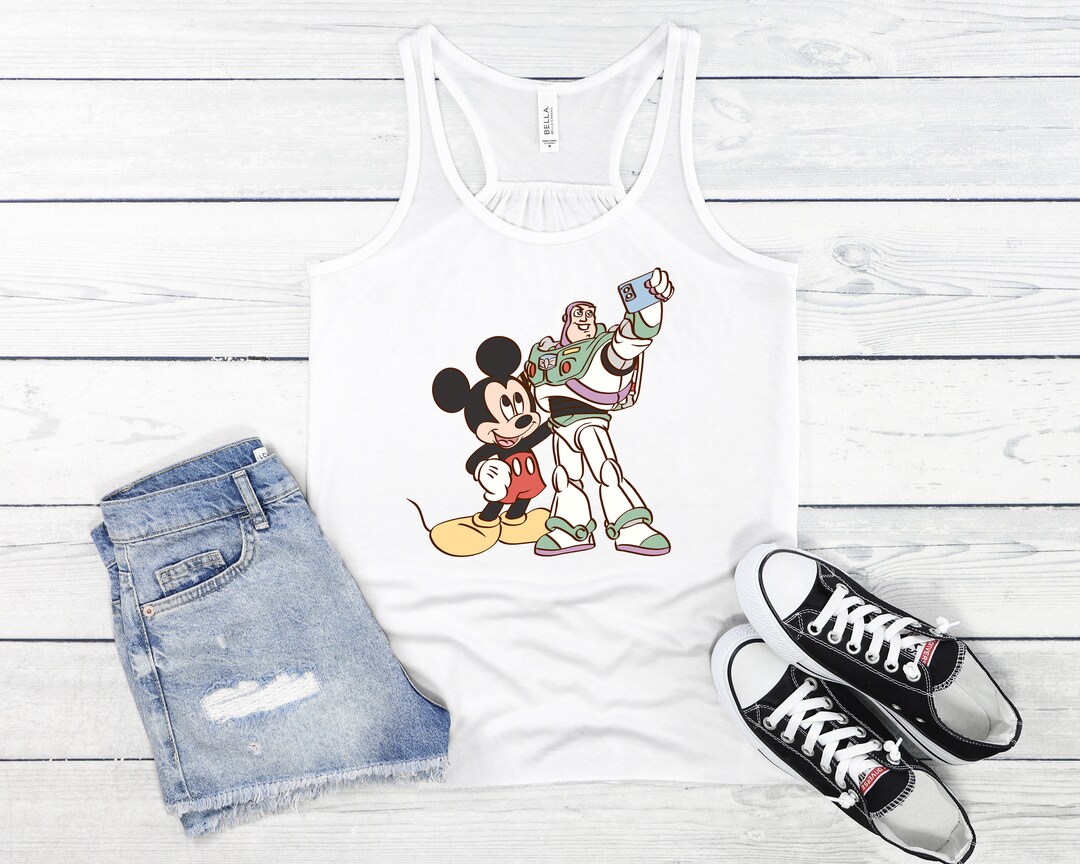 BUZZ & MICKEY Tank, Girls Disney Tank, Disneyland Tank, Disney World ...