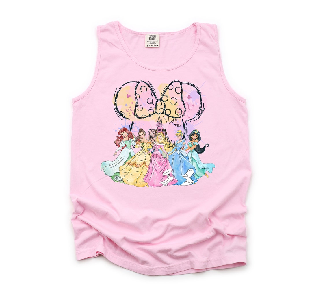 DISNEY INSPIRED PRINCESS Unisex Tank, Disney Princesses Inspired Tank ...