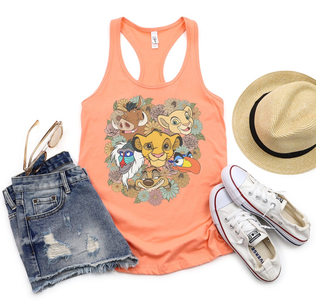 LION KING Inspired DISNEY Tank, Women’s Animal Kingdom Tank, Floral ...
