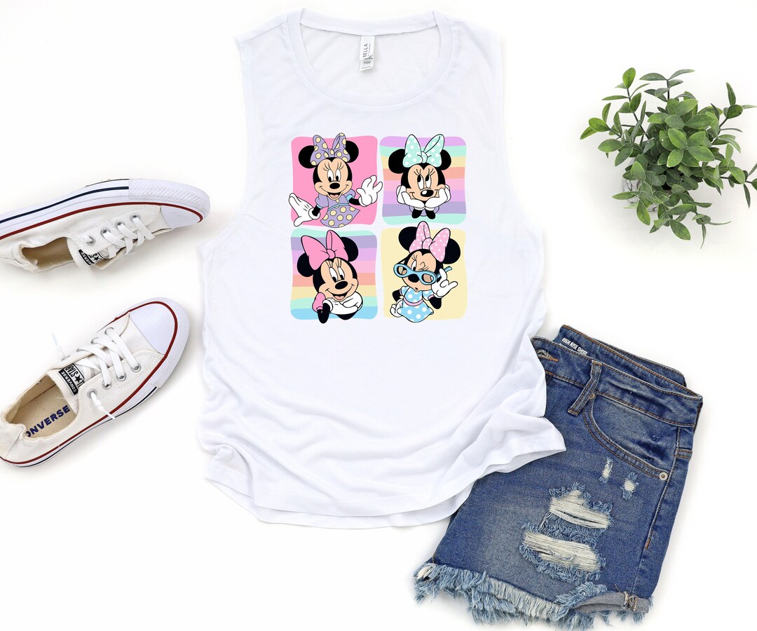 Disney Inspired Tank, MINNIE MOUSE Women’s Muscle Tee, Minnie Tank Top ...