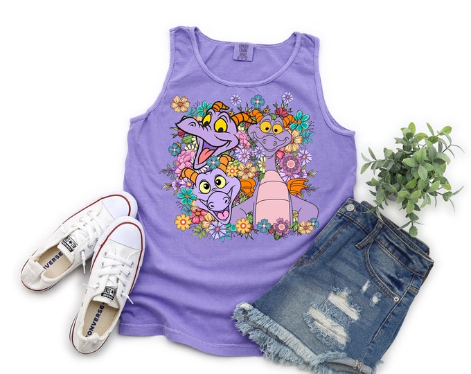 DISNEY FIGMENT INSPIRED Unisex Tank, Figment Floral Disney Inspired ...