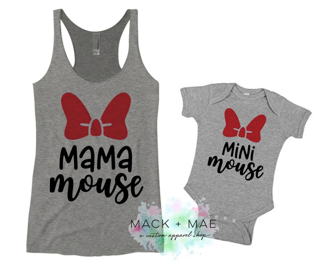 Disney Inspired Shirts Mama Mouse Mini Mouse Mommy And Me Set Matching