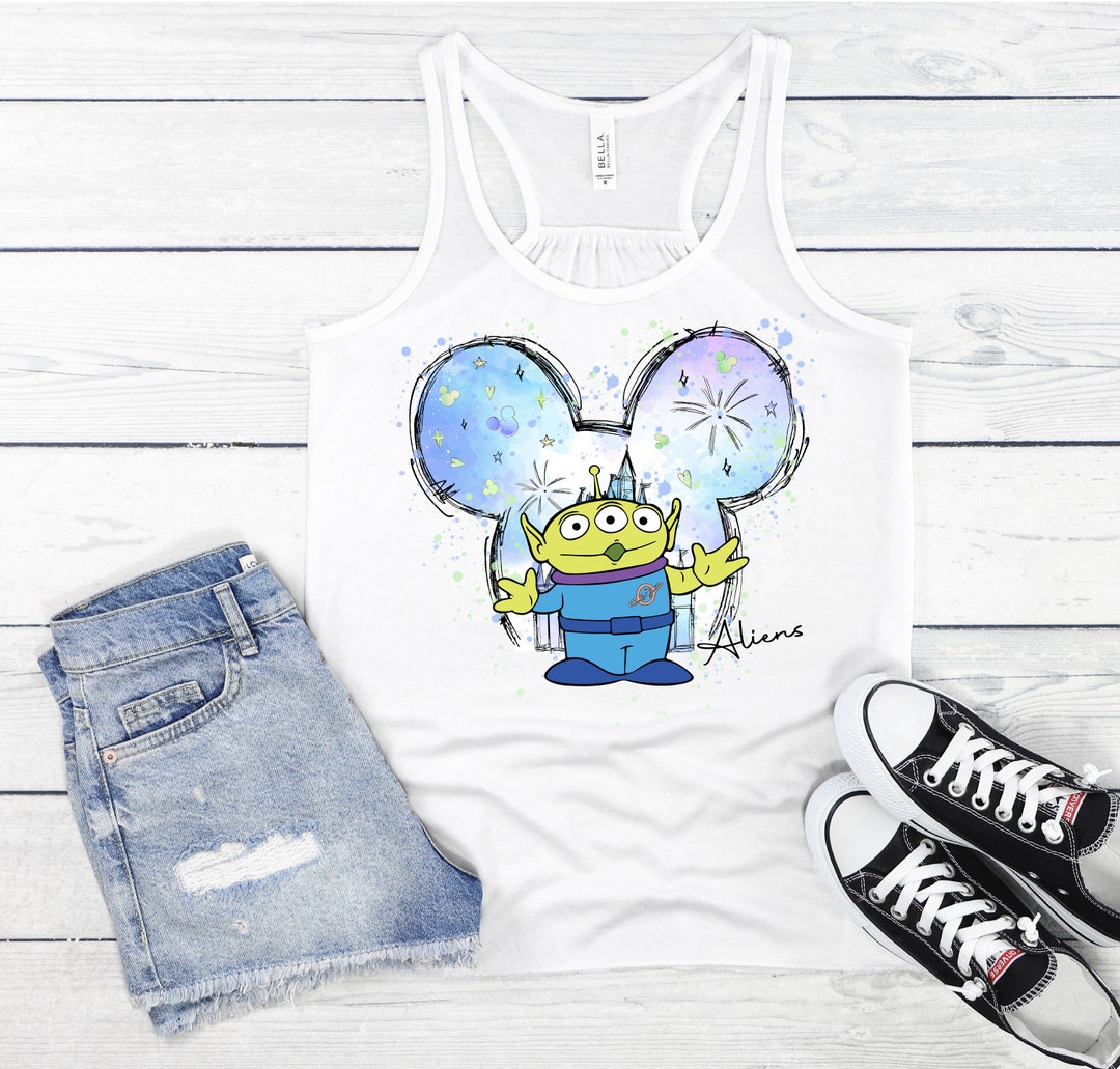 TOY STORY ALIENS Tank, Girls Disney Tank, Disneyland Tank, Disney World ...