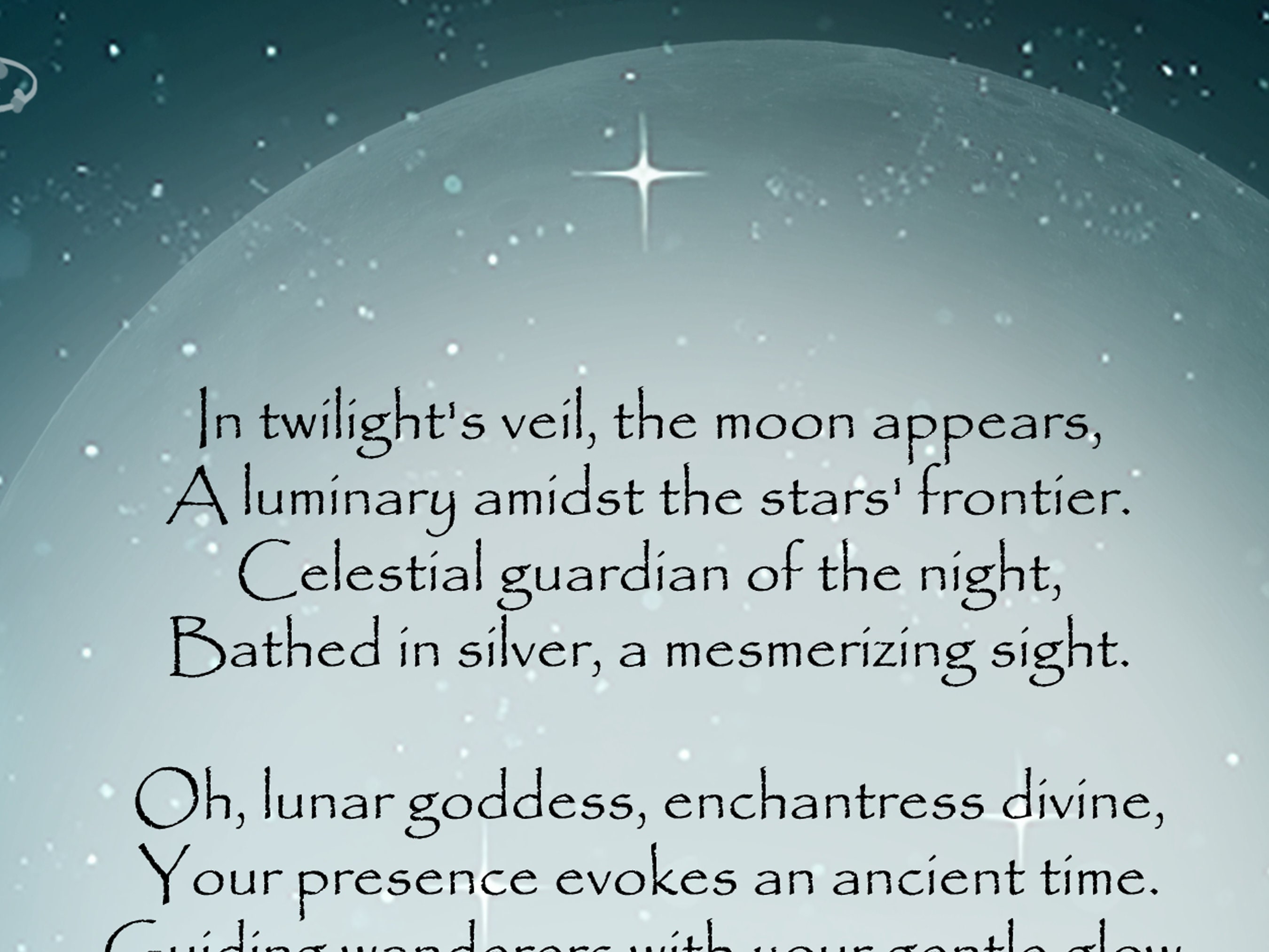 Moon Magic Book of Shadows: Enchanting Title Page With Poetry, Lined ...